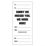 "Sorry We Missed You" Door Hangers (100 pack) | Discount Office Source